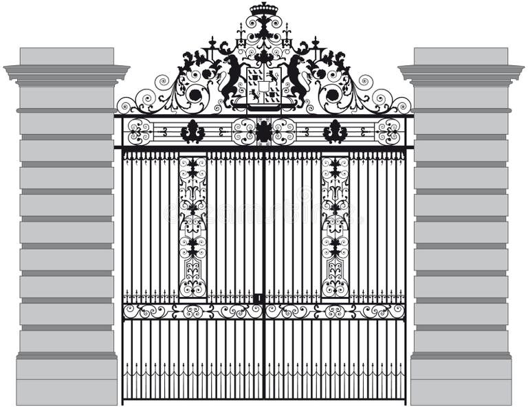 Iron Gate Drawing Stock Illustrations – 733 Iron Gate Drawing Stock ...