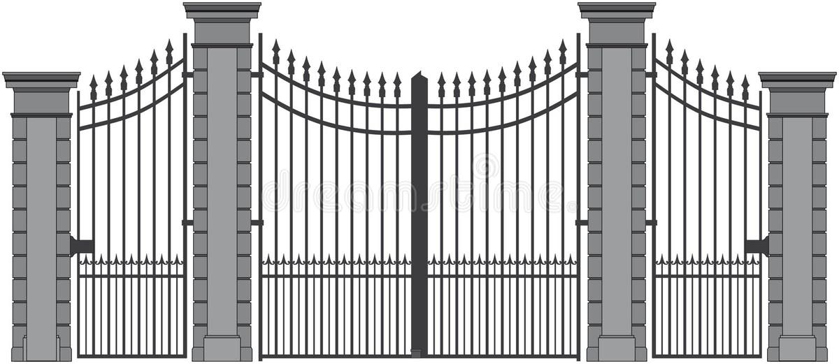 Garden Gate Drawing Stock Illustrations – 1,827 Garden Gate Drawing ...
