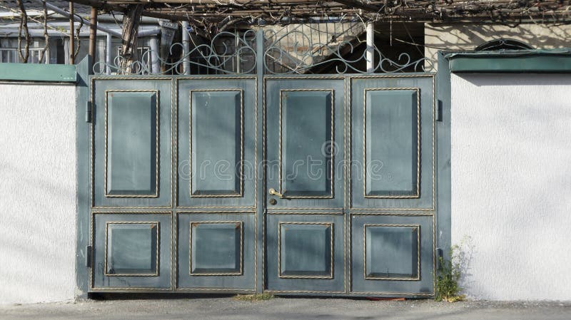 Iron Gates with Patterns Made in Forge Stock Photo - Image of forge ...