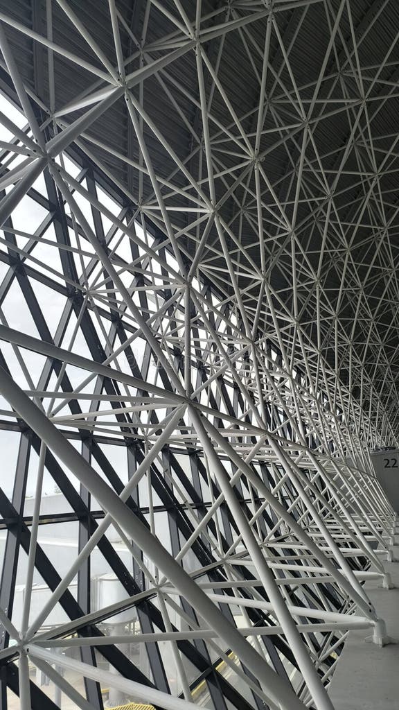 Geometric Facade Construction of Iron and Glass with Triangular Shapes ...