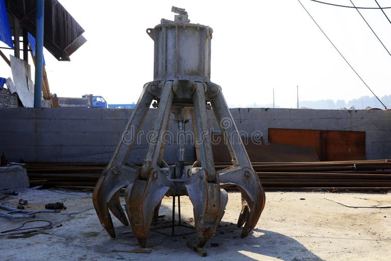 Iron grab on the mine stock photo. Image of rust, grab - 382787986