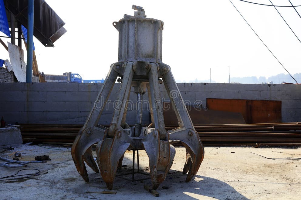 Iron grab on the mine stock photo. Image of rust, grab - 382787986