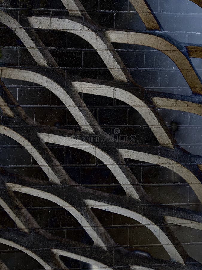 Iron grate on a brick wall stock photo. Image of pattern - 115645356