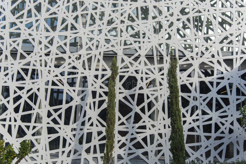 Iron Grating, Building Facade Stock Photo - Image of office, gardens ...