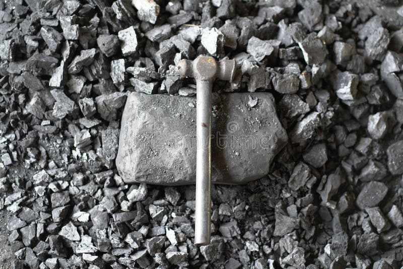 Iron Hammer Cracking Some Small Rocks Stock Image - Image of wooden ...