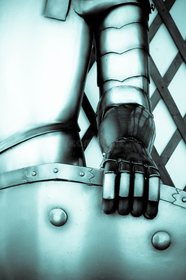 Armor glove stock photo. Image of hand, blades, rivets - 32471728