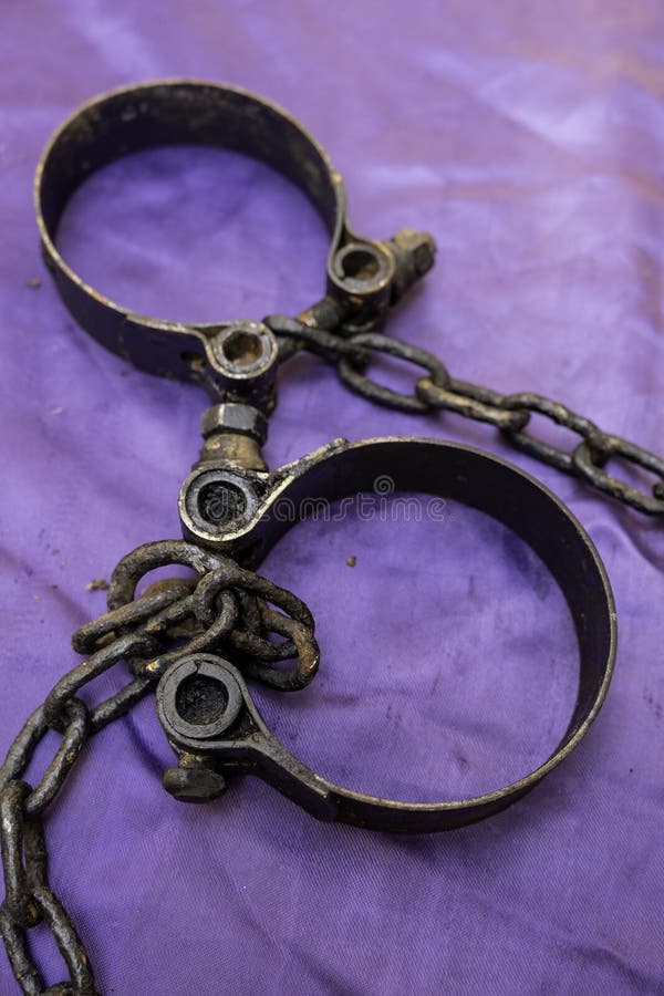 Iron handcuffs torture stock image. Image of guilt, arrest - 280286071