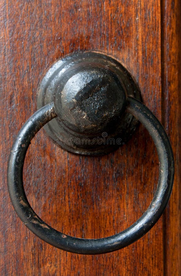 Iron Handle stock image. Image of ring, metallic, wooden - 25047687