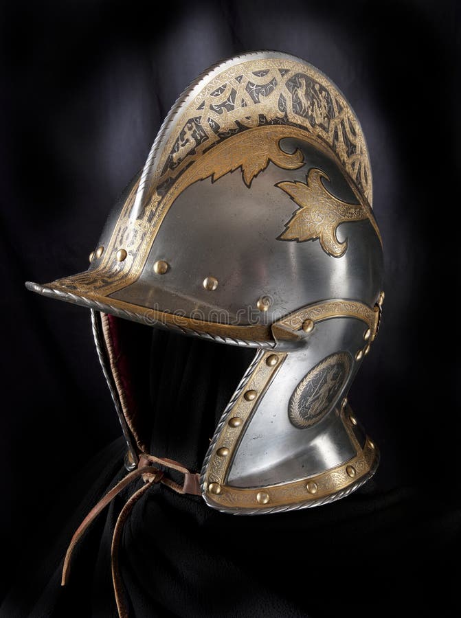 Iron helmet stock photo. Image of rivets, armour, knight - 25664344