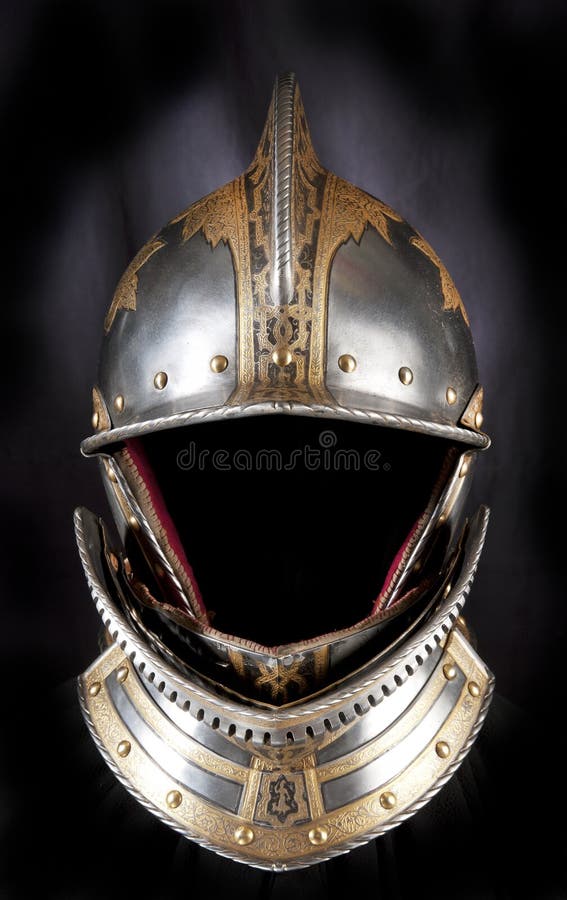 Iron helmet stock image. Image of rivets, knight, tournament - 26099503