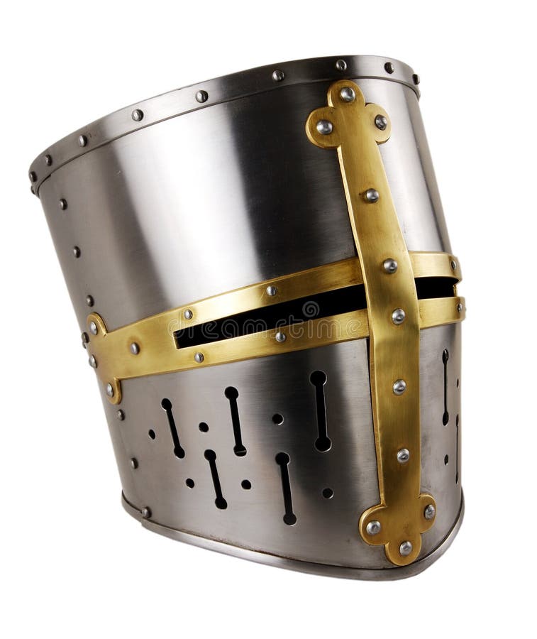 Iron helmet stock image. Image of rivets, knight, tournament - 26099503