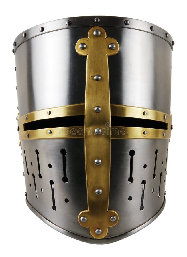 Iron helmet stock image. Image of rivets, knight, tournament - 26099503