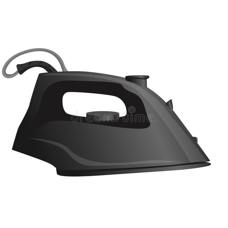 Iron. Home Appliances Isolated on a White Background Stock Illustration ...