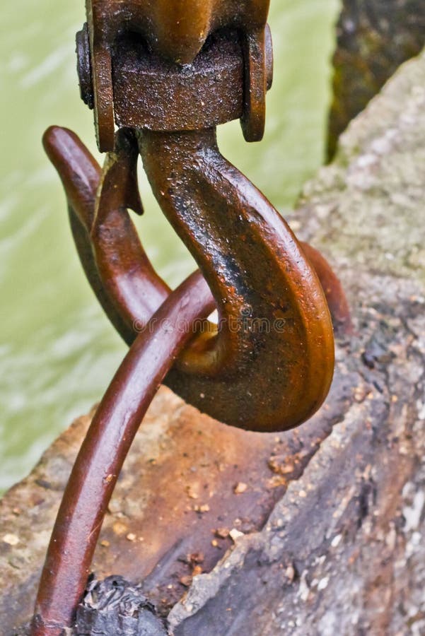 Iron hook stock photo. Image of crampon, flood, iron - 24499344