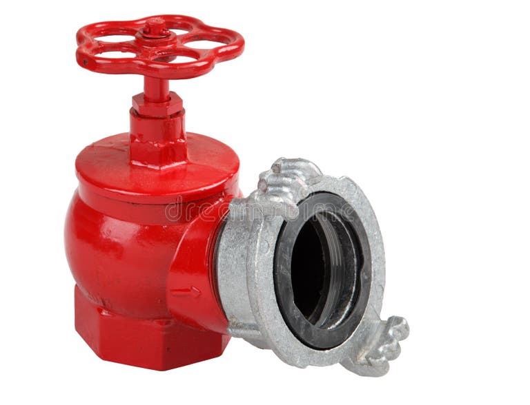 Iron Hydrant Valve with Socket for Connection of Fire Hose. Stock Photo ...