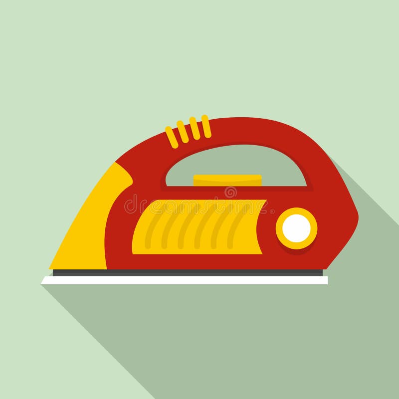 Iron icon, flat style stock vector. Illustration of icon - 122922713
