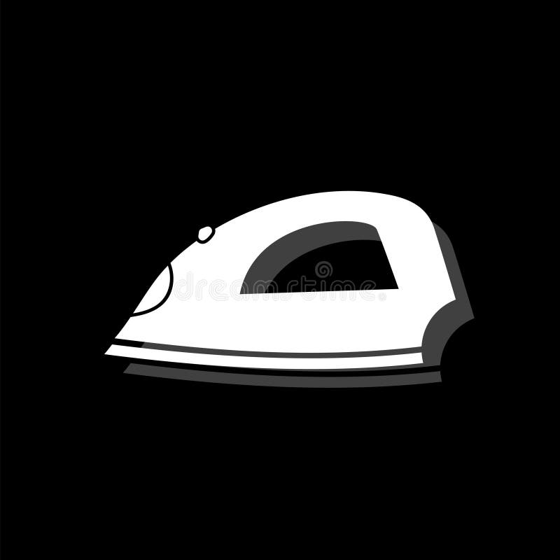 Iron icon flat stock illustration. Illustration of housework - 138099185