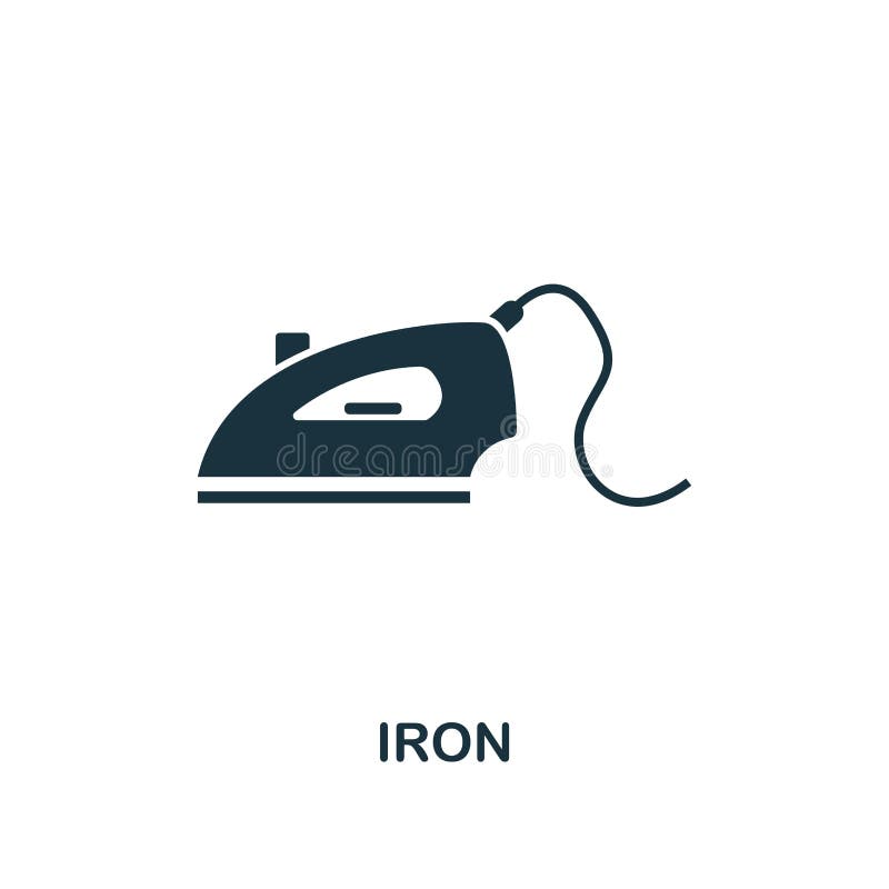 Iron Icon. Premium Style Design from Household Icon Collection. UI and ...