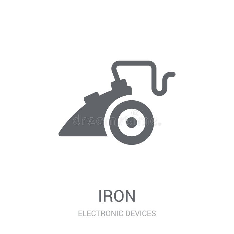 Iron Icon. Trendy Iron Logo Concept on White Background from Electronic ...