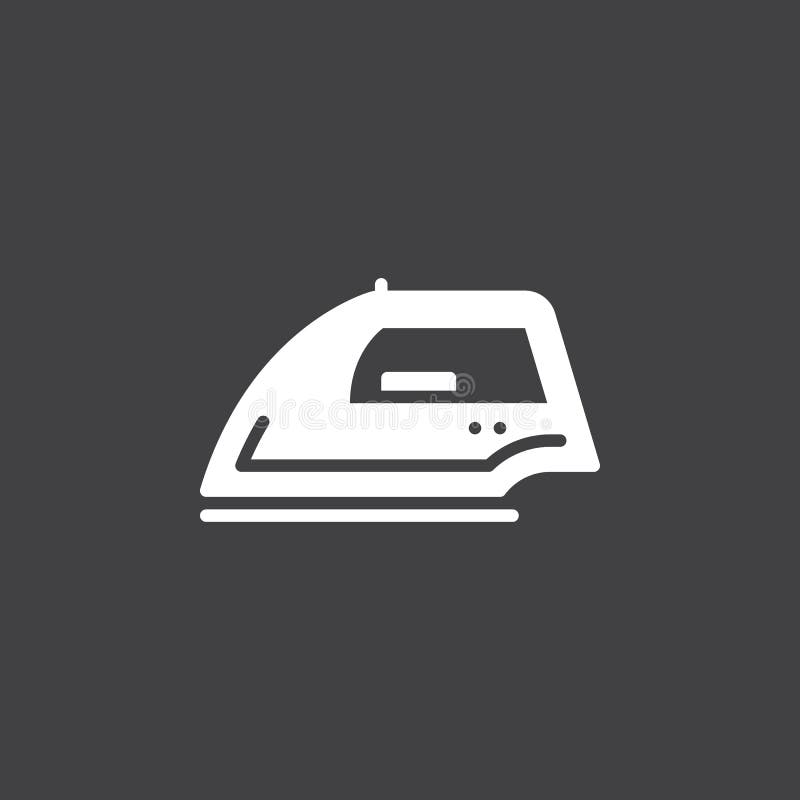 Iron filled outline icon stock vector. Illustration of ironing - 111649402