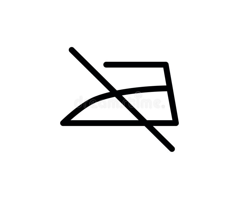 Do Not Iron Icon Vector Logo Design Template Stock Vector ...