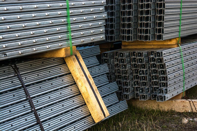 Iron Industrial Stakes stock photo. Image of pattern - 171372666