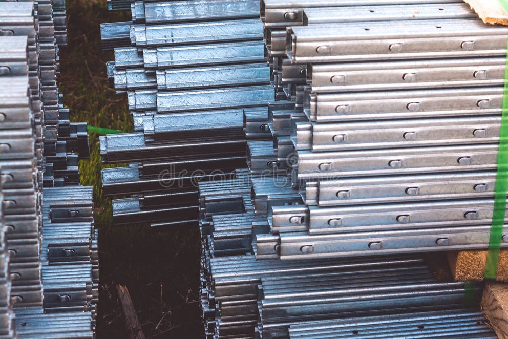 Iron Industrial Stakes stock photo. Image of development - 171822848