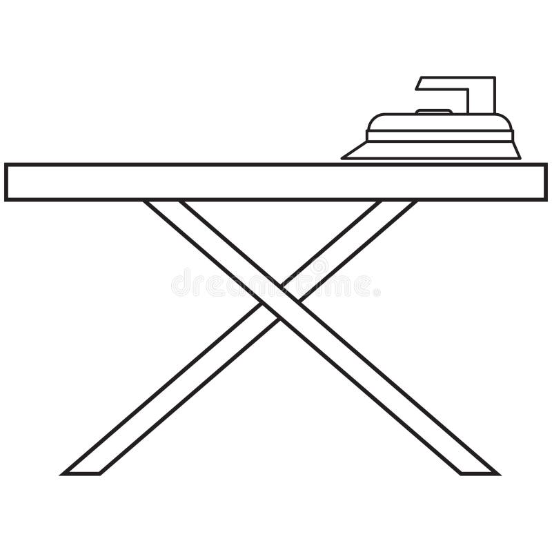 Ironing Boards Stock Illustrations – 27 Ironing Boards Stock ...