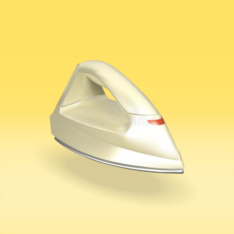 Iron Isolated 3d Icon. Iron 3d Illustration Stock Vector - Illustration ...