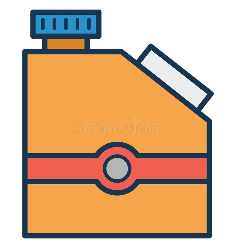 Iron Isolated Vector Icon for Sewing and Tailoring Diesel Can, Gallon ...