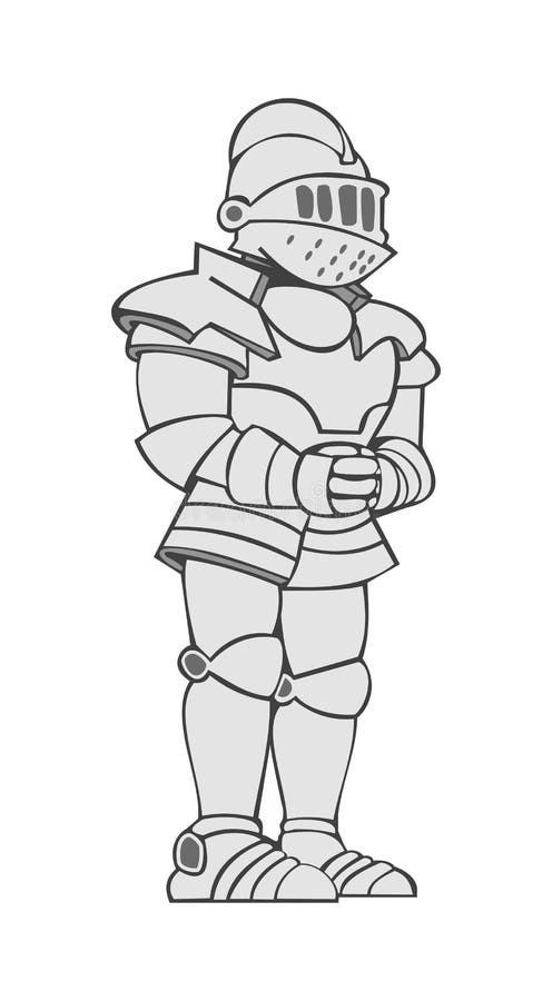 Iron knight Geometry Style stock vector. Illustration of devil - 140282392