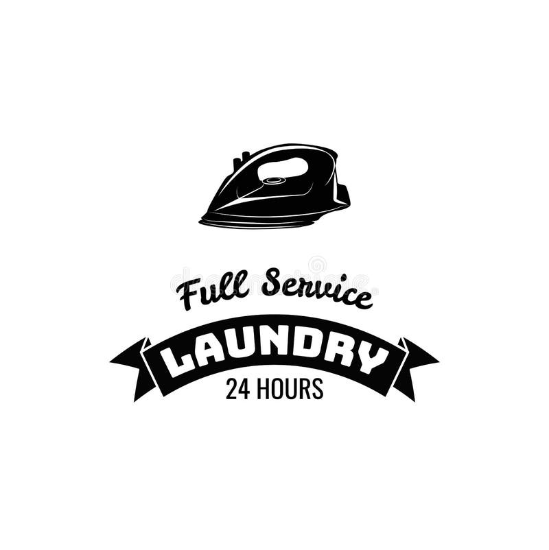 Iron Label. Laundry Badge stock vector. Illustration of basket - 80873728