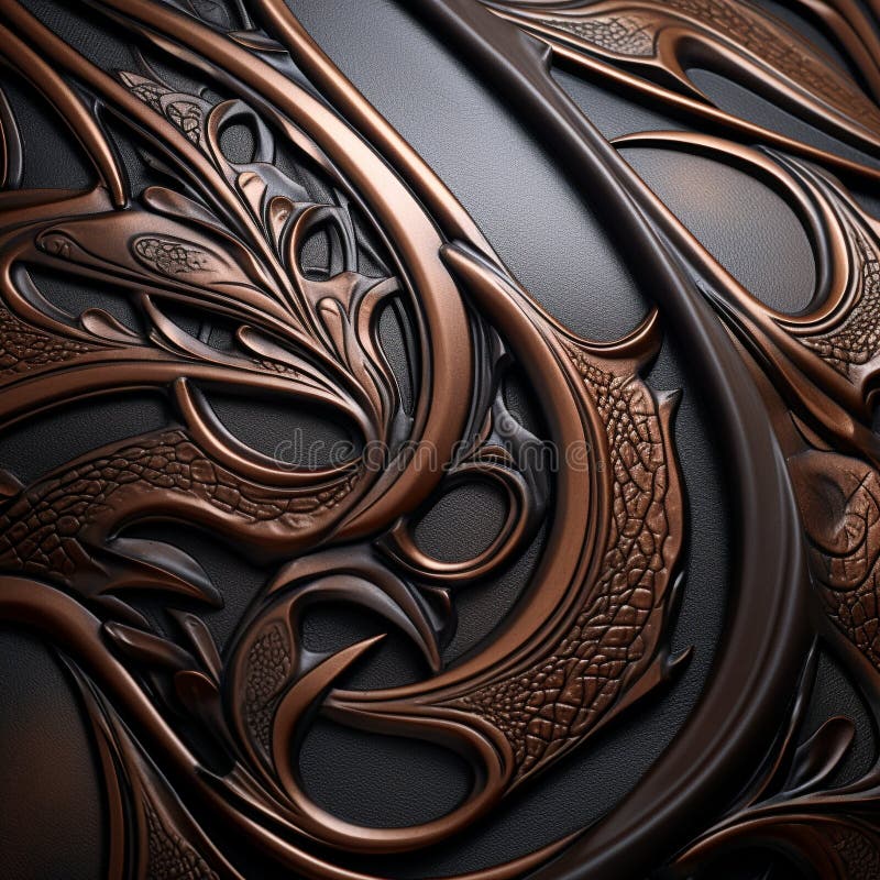 Iron and Leather: Industrial Strength and Durability Stock Image ...