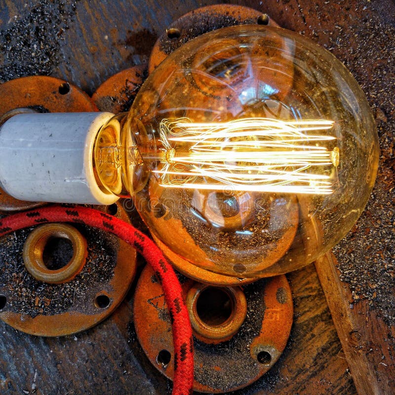 Lights and iron stock photo. Image of vintage, oxidized - 119539414