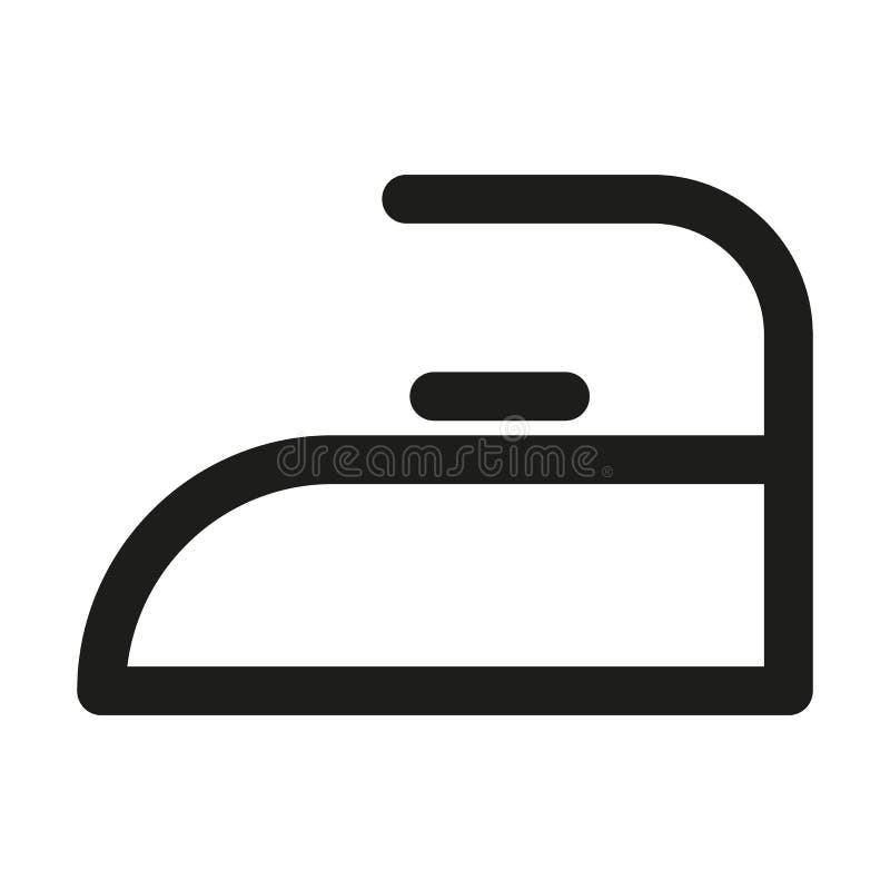 Iron Line Icon. Outline Iron Vector Illustration Stock Vector ...