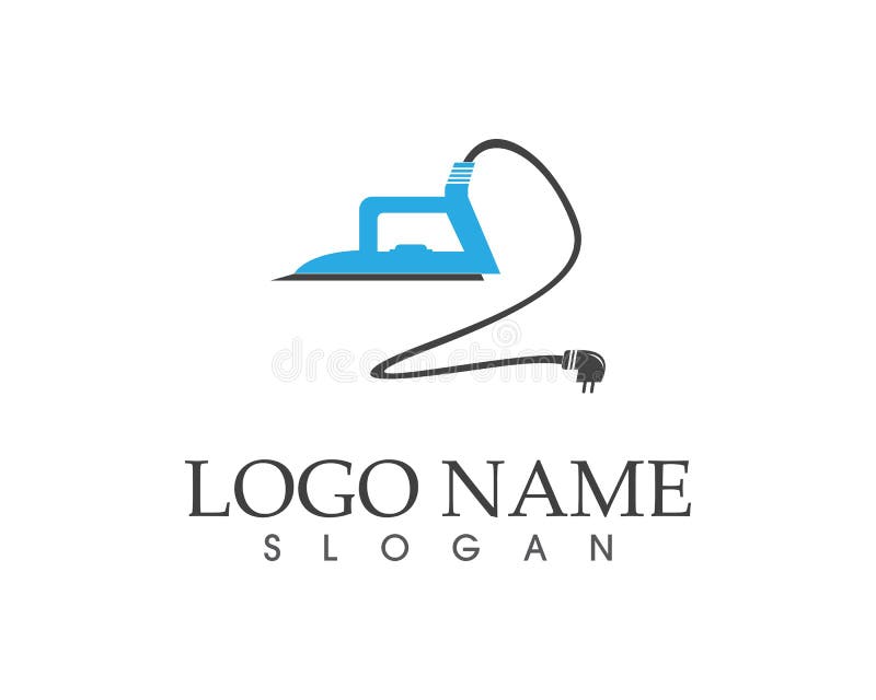 Iron logo design vector stock vector. Illustration of color - 121618848