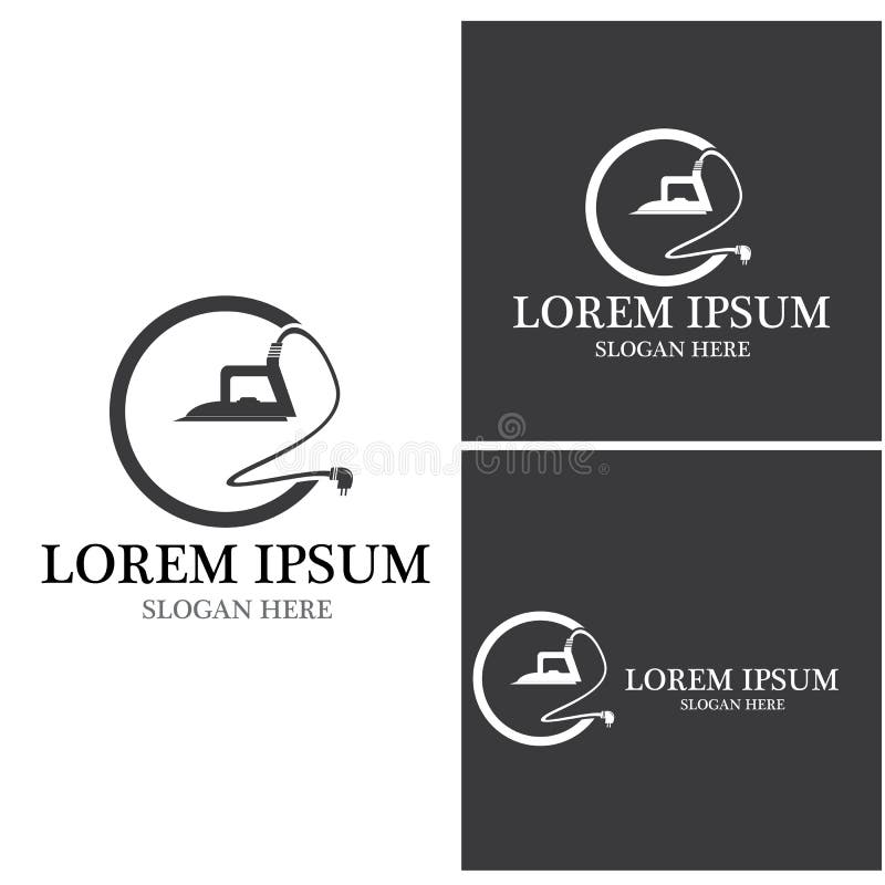 Iron logo design vector stock vector. Illustration of color - 121618848