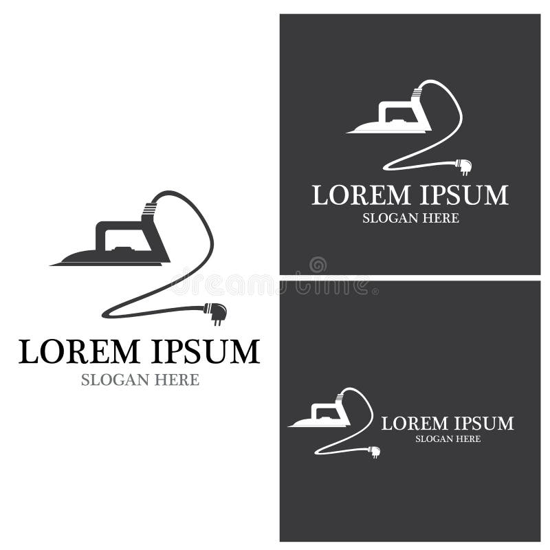 Iron logo design vector stock vector. Illustration of color - 121618848