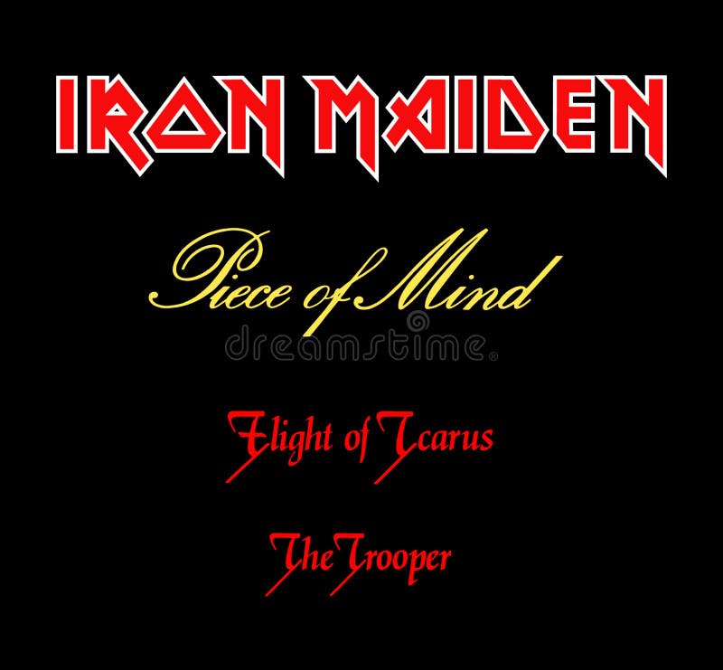 Iron Maiden Logo Vector Iron Maiden Svg, Rock Band Svg, Iron Maiden
