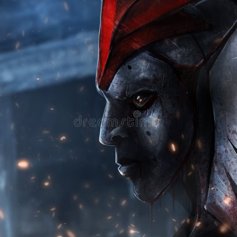 Face metal mask stock illustration. Illustration of futuristic - 8690638