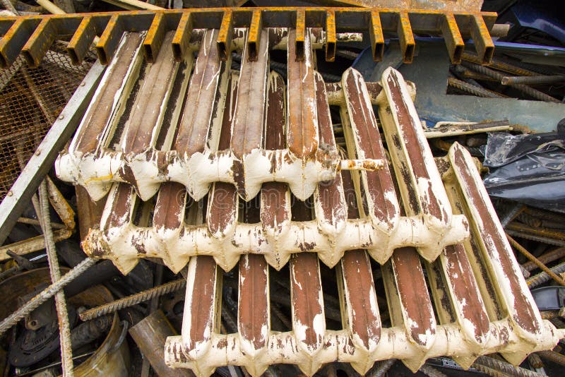 Iron Material Garbage Close-up, Pollution Stock Image - Image of heap ...