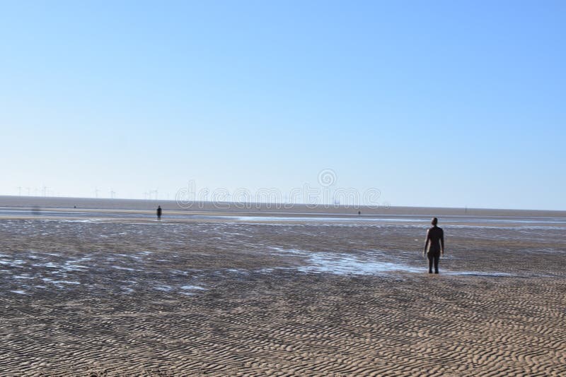 Iron Men of Crosby Beach editorial image. Image of crosby - 243708585