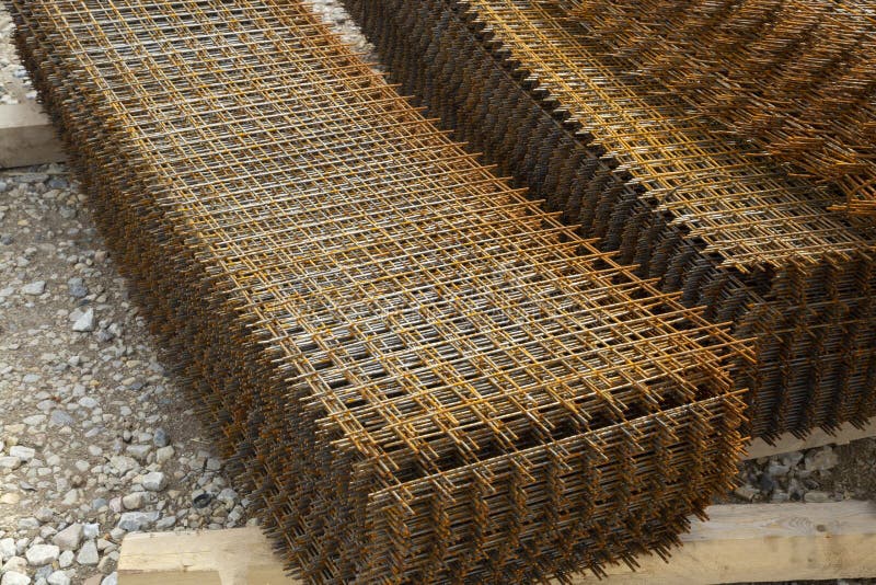 Iron Mesh.Building Material Stock Photo - Image of steel, engineering ...