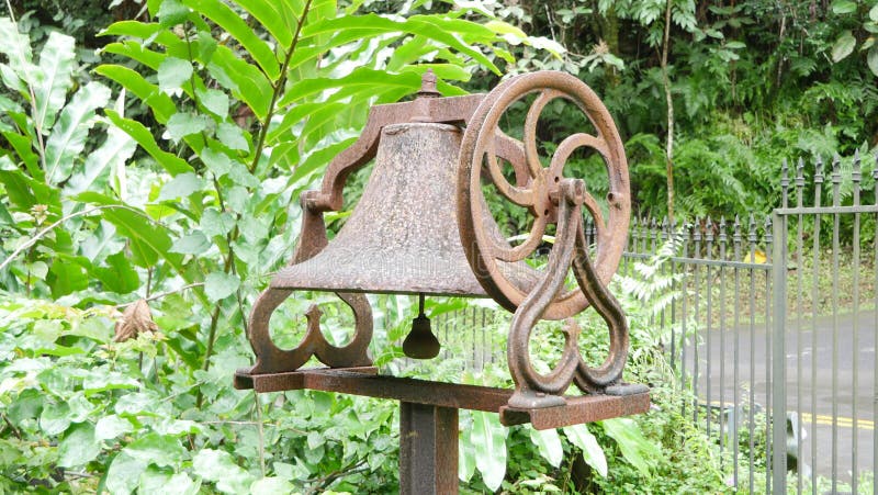 Iron Metal Bell in Garden in Hawaii Stock Photo - Image of autumn ...