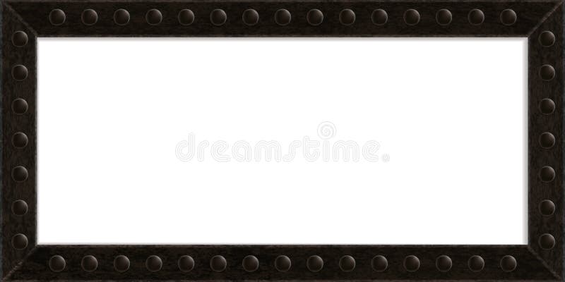 Iron metal frame element stock illustration. Illustration of reflection ...