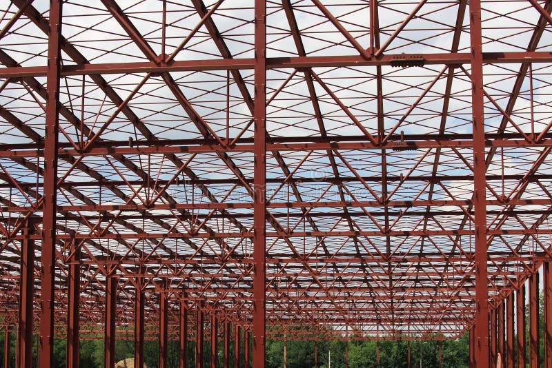 Iron metallic framework stock image. Image of reinforced - 22254389