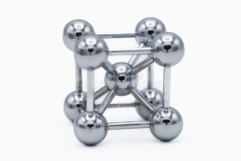 Iron Molecule Formed with Steel Spheres Stock Image - Image of ...