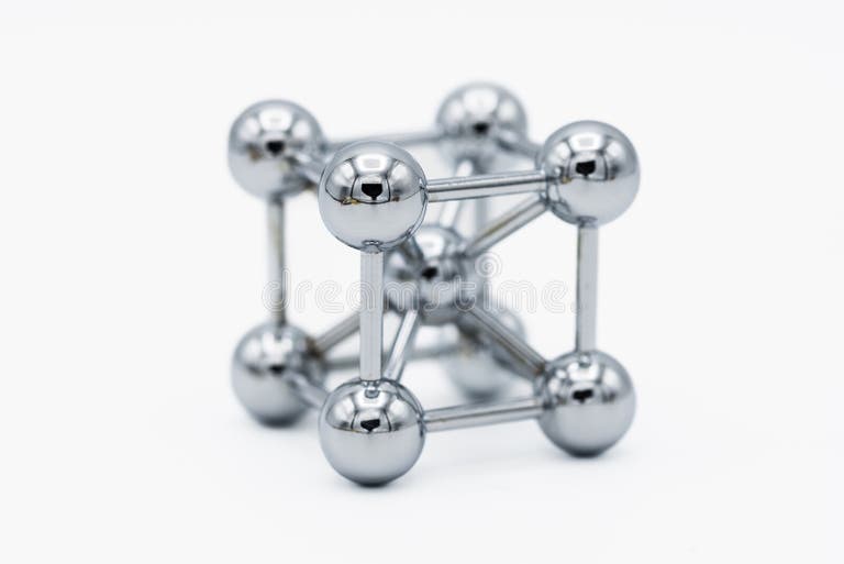 Iron Molecule Formed with Steel Spheres Stock Image - Image of atoms ...