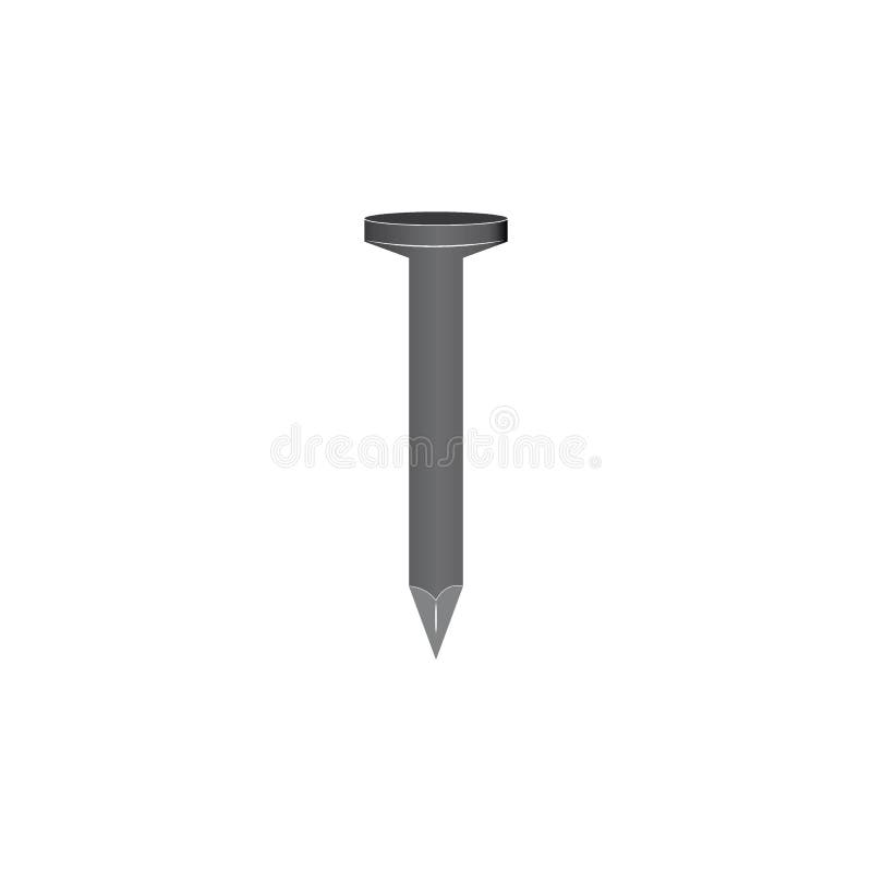 Iron Nails Icon Logo Vector Design Stock Illustration - Illustration of ...