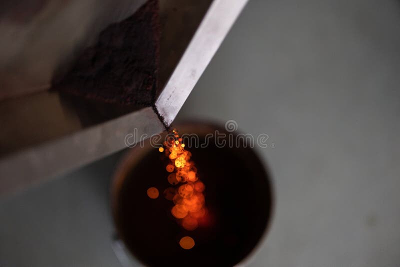 Iron Nanoparticles Burning in a Lab Stock Image - Image of burning ...